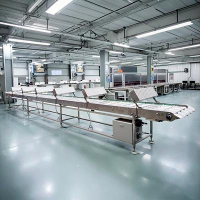China Stainless Steel Marshalling Cooling Conveyor 220V 380V Automatic Cone Production Line Accessory for sale
