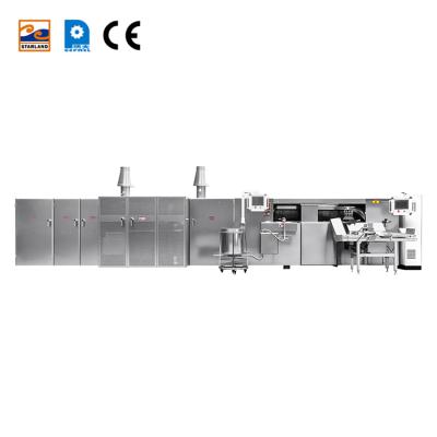 China Stainless Steel Automatic Waffle Roll Production Line 1200 Pcs Per Hour 1.5KW for sale