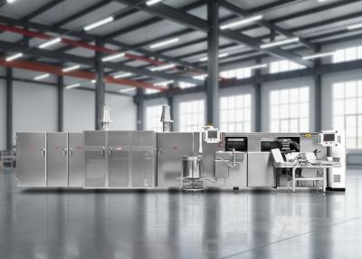 China Stainless Steel Automatic Waffle Roll Production Line 220V 380V Egg Roll Baking Machine for sale