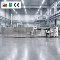 China Stainless Steel Waffle Roll Making Equipment Gas Heating Method Industrial Biscuit Production Line For Baking Process for sale