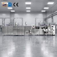 China Stainless Steel Egg Roll Production Line Automatic Waffle Roll Production Line Designed For Production Capacities 1800 Hour In Food Industry for sale