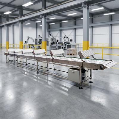 China Marshalling Cooling Conveyor For Cone Production Line Automatic Streamlining Cone Manufacturing Operations for sale
