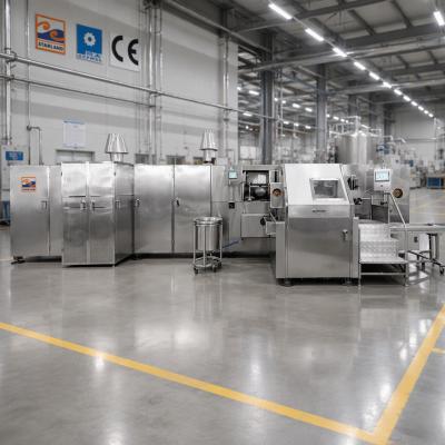China Video Technical Support Barquillo Cone Production Line Gas Heating Method Continuous Operation Suitable For Industrial for sale