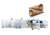 China Automatic Waffle Cone Making Machine with 320x240mm Baking Plates - 3500 to 6000 Cones/Hour Production Capacity for sale