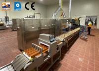 China Commercial Biscuits Sugar Cone Production Line Rolled Wafer Machine 240mm Baking Plates 4200-9500 Cones/Hour for sale