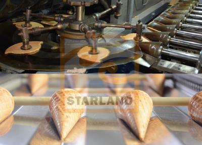 China Ice Cream Sugar Cone Making Machine 1200 Pcs/H Automatic Wafer Biscuit Machinery for sale