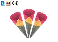 China Multicolor Wafer Ice Cream Cones 150mm Length with 26° Angle - 60-65mm Diameter, 240 Pieces per Box for sale