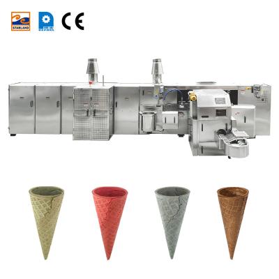 China Commercial Ice Cream Waffle Cone Maker With Metal Detector for sale