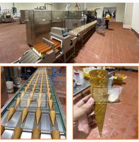 China Commercial Ice Cream Waffle Cone Machine 10000pcs/Hour Capacity with Automated Production System for sale