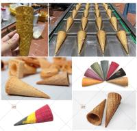 China Industrial Ice Cream Wafer Cone Making Machine 5400 Cones/Hour with Nodular Cast Iron Baking Plates for sale