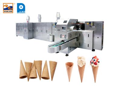 China Fully Automatic Sugar Cone Production Machine with 63 Baking Plates and 9m Length for Ice Cream Cones and Waffle Bowls for sale