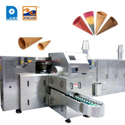 China Industrial Automatic Ice Cream Cone Baking Production Line 14000mm Length Gas Heating for sale