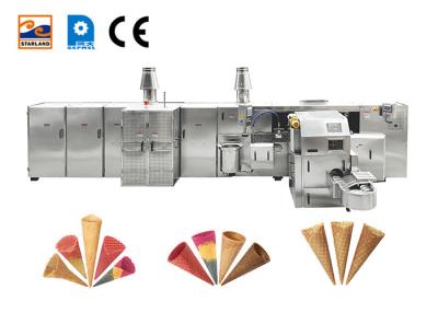China Automatic Waffle Ice Cream Cone Production Line - 6000 Cones/Hour, 63 Baking Plates, 380V/1.5KW for sale