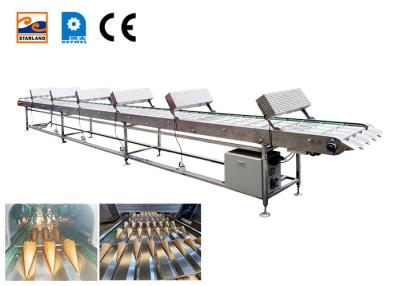 China Stainless Steel Adjustable Speed Conveyor Belt 220V 380V with Cooling Fan for Food Factory for sale