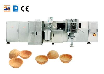 China Automatic Waffle Basket Production Line 16000mm x 8800KG with 7500 Cones/Hour Capacity for sale