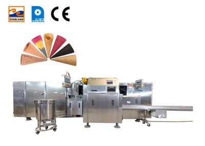 China Automatic Egg Cone Production Line 55 Plates 320x240mm Cast Iron Baking Machine 5000 Cones per Hour for sale