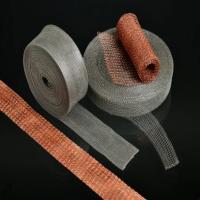 China 0.05mm Galvanized Knitted Stainless Steel Mesh Packing In Wooden Pallet for sale