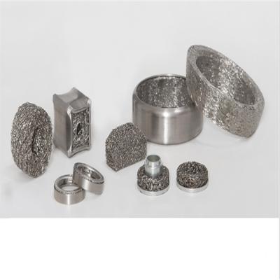 China Stainless Steel AISi 316  Compressed Knitted Wire Mesh Gauze Diameter 15mm for sale