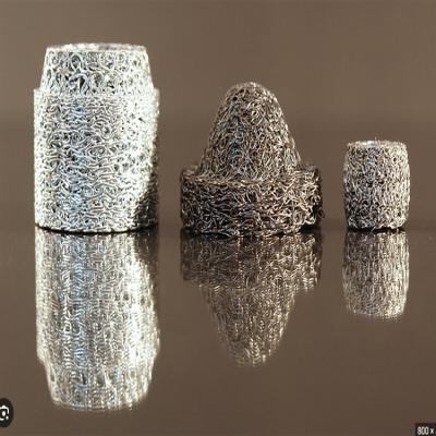 China Wire Diameter 0.08 - 0.5 Mm Compressed Knitted Wire Mesh For Kinds Filtration Industry for sale