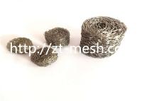 China High Temperature Resistant 304 / 316L Compressed Stainless Steel Wire Mesh Gasket Buffer Washer for sale