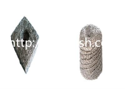 China Stainless Steel Dia 13.5*9.5mm 316 Compressed Wire Mesh Filter Knitted Wire Mesh1μM Filtration Color Customized for sale