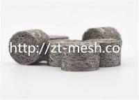 China Stainless Steel Dia 13.5*9.5mm 316 Compressed Wire Mesh Filter Knitted Wire Mesh1μM Filtration Color Customized for sale