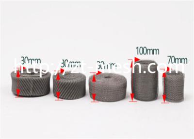 China Egr Cooler Mesh Silver Knitted Wire Gauze M12 M14 Knitted Wire Mesh Gasket For Noise Reduction for sale