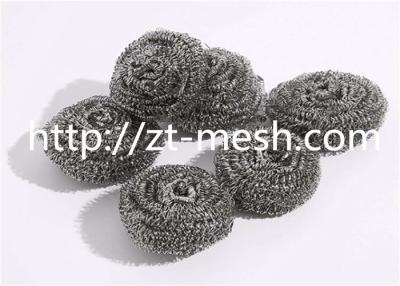 China 3*5cm Heavy-Duty 410/430 Stainless Steel Cleaning Ball and Wire Brush for Kitchen Scrubber for sale