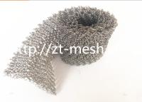 China Metal Knitted Mesh Wire Diameter 0.12mm Wire Mesh Washer Stainless Steel 25mm Elastic Core Clad ISO9001 for sale