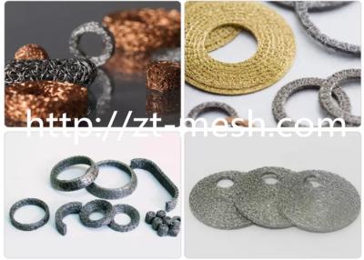 China Air Bag Filters Wire Diameter 0.05mm - 0.55mm Compressed Knitted Metal Mesh 50g For Vehicle Safety for sale