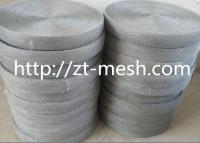 China 304/316L Knitted Wire Mesh, Corrosion-Resistant, Custom Width & Density Available for sale