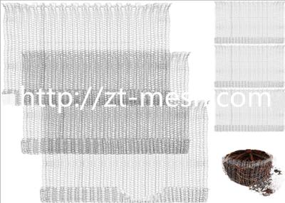 China Silver Stainless Steel Knitted Wire Mesh  Metal Mesh 0.23mm Diameter For  Automobile Industry for sale