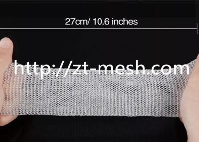 China Pure Nickel Stainless Steel Wire Knitted Mesh Twin Wire / Dogan Wire 0.05-0.5mm Dia 50mm For Thermal Insulation for sale