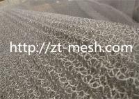 China 3.8-300 Model Stainless Steel Knittted Wire Mesh With Good Penetrability for sale
