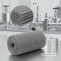 China Flexible 20*60mm Compressed Knitted Wire Mesh Providing Excellent Filtration and Structural Stability in Industrial Applications for sale