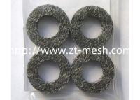 China Stainless Steel knitted mesh exhaust gasket Od20*10*5mm Compressed Wire Mesh Washer For Car for sale