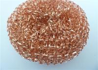China Durable 40g Metal Copper Mesh Scourer for Pots Kitchen Cleaning for sale