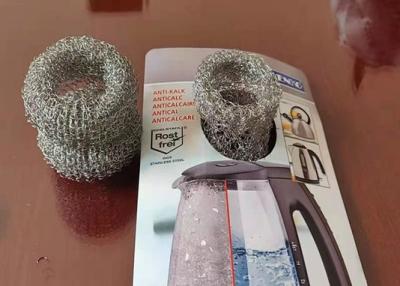 China Stainless Steel Knitted Wire Mesh 0.08mm - 0.5 mm Dia OEM Kettle Filter Screen for sale