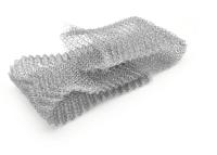 China Filter 75mm Width 0.2mm Diameter Knitted Wire Mesh Single Strand Woven Tin Plated Copper for sale