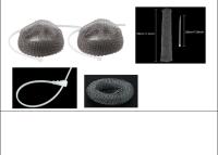 China Width 40 Mm Diameter 290mm Knitted Mesh For Washing Machine Laundry Lint Traps for sale