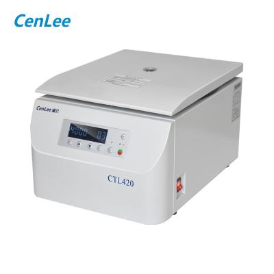 China Horizontal PRF Centrifuge Machine Low Speed Centrifuge Benchtop PRP Centrifuge 12x15ml Swing Rotor Automatic Balancing CTL420 for sale