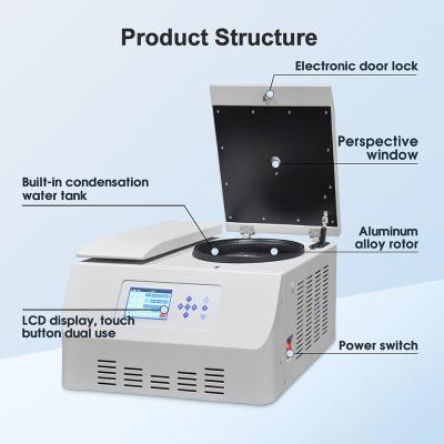 China High Speed Refrigerated Centrifuge Machine 1-99min Timing Range for Blood Separation and Medical Research for sale