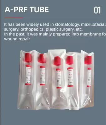 China 10ml 13ml PRF Centrifuge Tube Recommended Storage Temperature 4-25C Plastic Tube for Medical Lab for sale