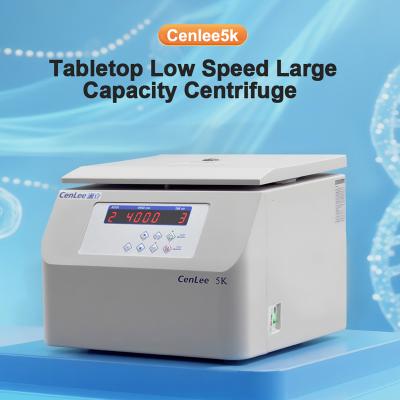 China Bench-top Low Speed Lab Centrifuge 5000rpm 4390xg with 2000ml Capacity for PRP Applications for sale