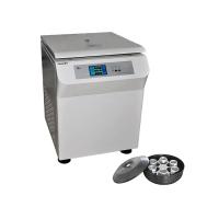 China Floor Standing Large Capacity Refrigerated Centrifuge with Swinging 6 Buckets 6037×g and 4x1000ml Capacity for Blood Bank for sale