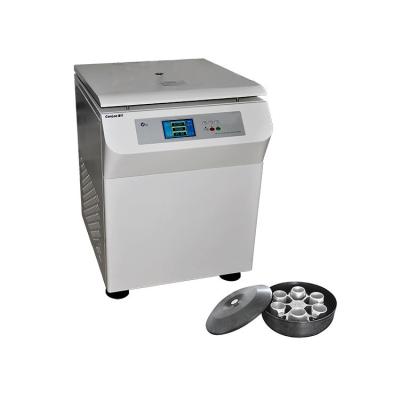 China Floor Standing Large Capacity Refrigerated Centrifuge with Swinging 6 Buckets 6037×g and 4x1000ml Capacity for Blood Bank for sale