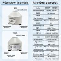 China Centrifugeuse 800D 6x10ml 4000 t min 1790xg moteur CC aimants permanents pour analyse pétrolière biomédecine Afrique for sale
