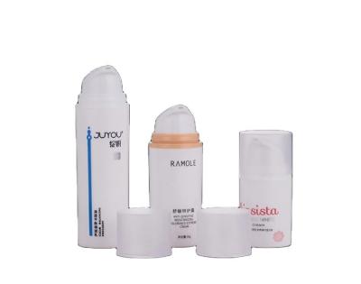 China 15ml 30ml 50ml PP PCR Airless Lotion Pump Bottle for Screen Printing Even Dosage for sale