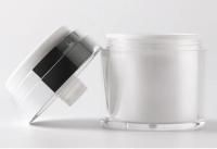 China Round Acrylic Airless Pump Lotion Bottle 15g 30g 50g for Skin Care Packaging for sale