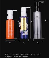 China 100ml 130ml 150ml Capacity Customized PET Plastic Lotion Bottle for Cosmetic Packaging for sale
